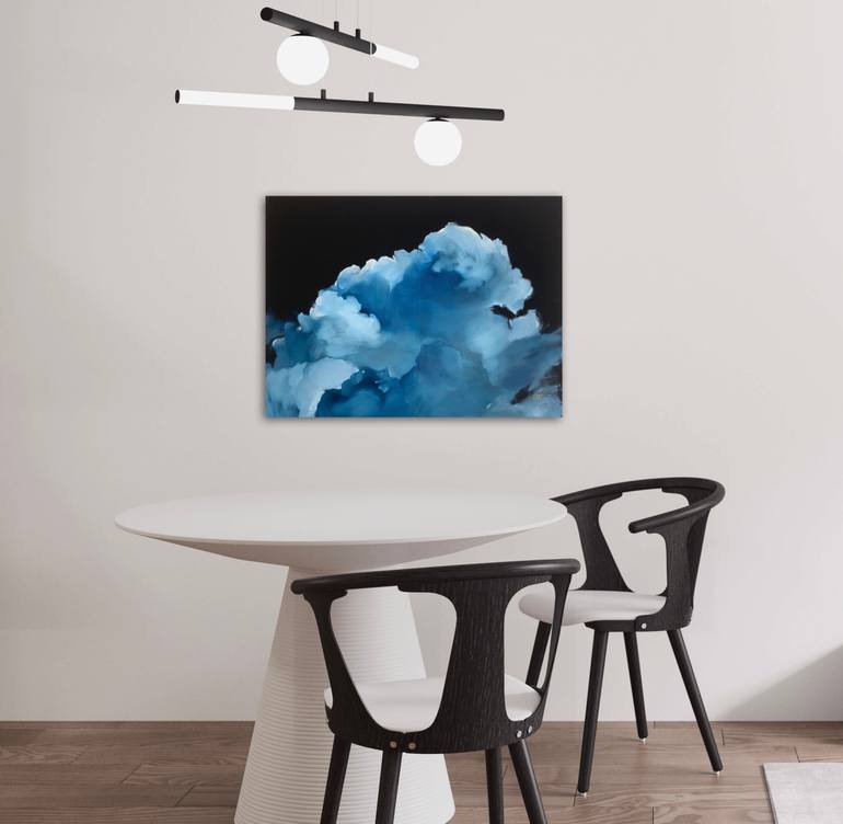 CLOUDS X / KISS Painting by Ilze Ergle-Vanaga | Saatchi Art