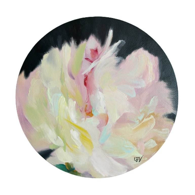 Mom peony Painting by Ilze Ergle-Vanaga | Saatchi Art