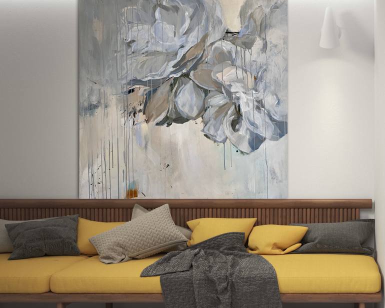 Too late... abstract flower painting Painting by Ilze Ergle-Vanaga ...