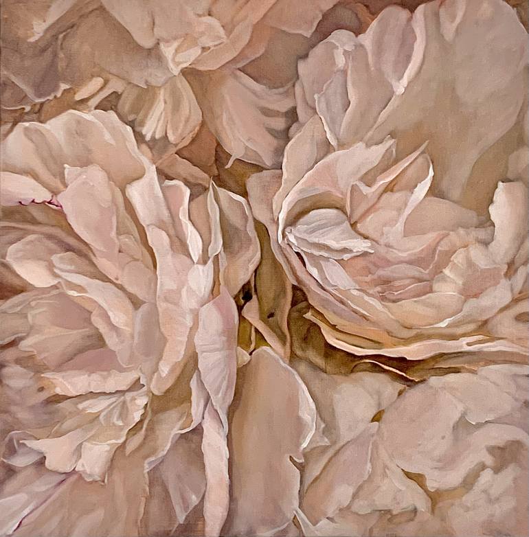Peonies Painting by Ilze Ergle-Vanaga | Saatchi Art