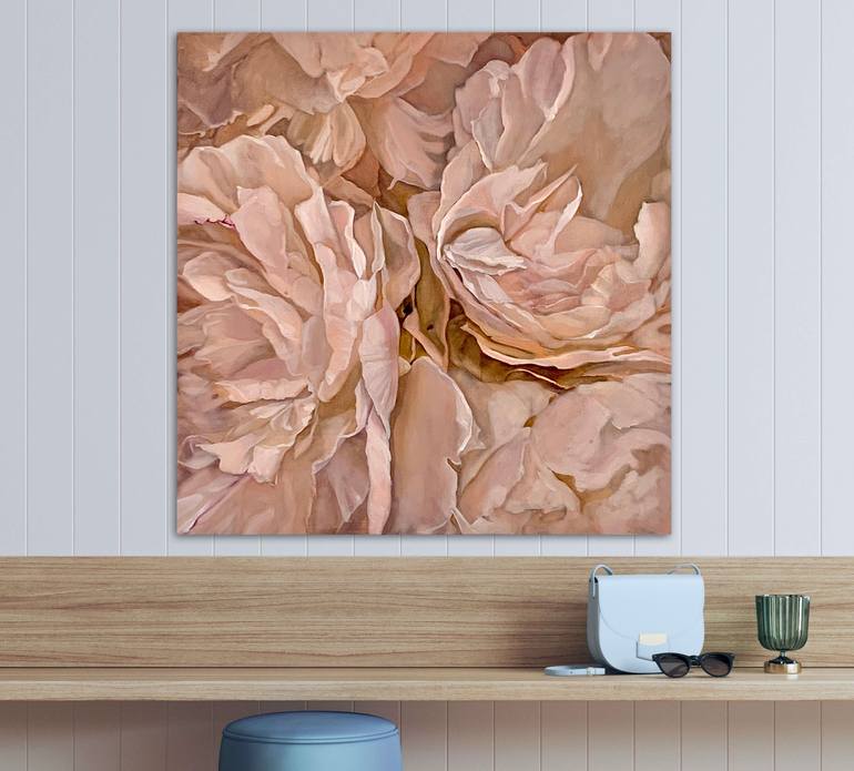 Peonies Painting by Ilze Ergle-Vanaga | Saatchi Art