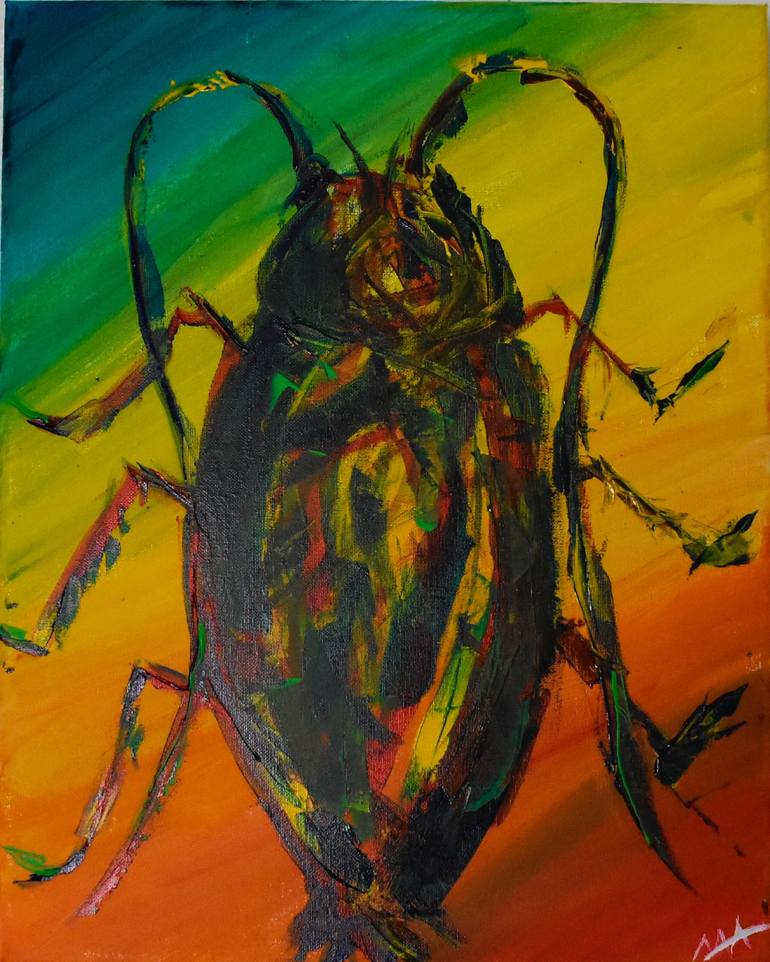 The Cockroach Painting by Mehdi Azad | Saatchi Art