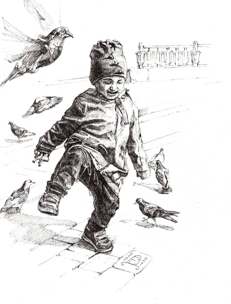 Dominic Painting by Elena Didenko | Saatchi Art