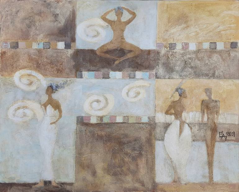 Morning walk Painting by Elena Didenko | Saatchi Art