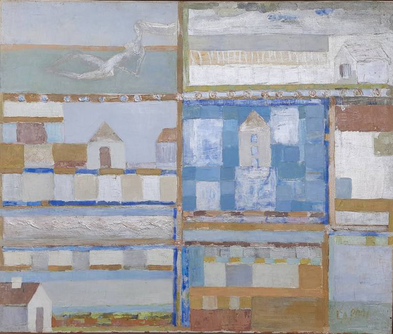 Air city Painting by Elena Didenko | Saatchi Art