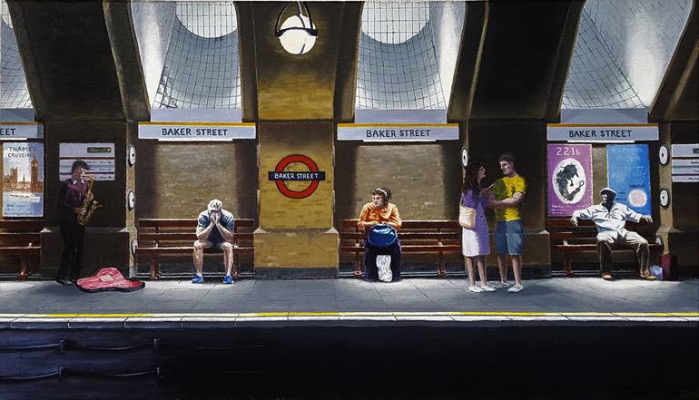 Waiting Painting by Keith Bowcock | Saatchi Art