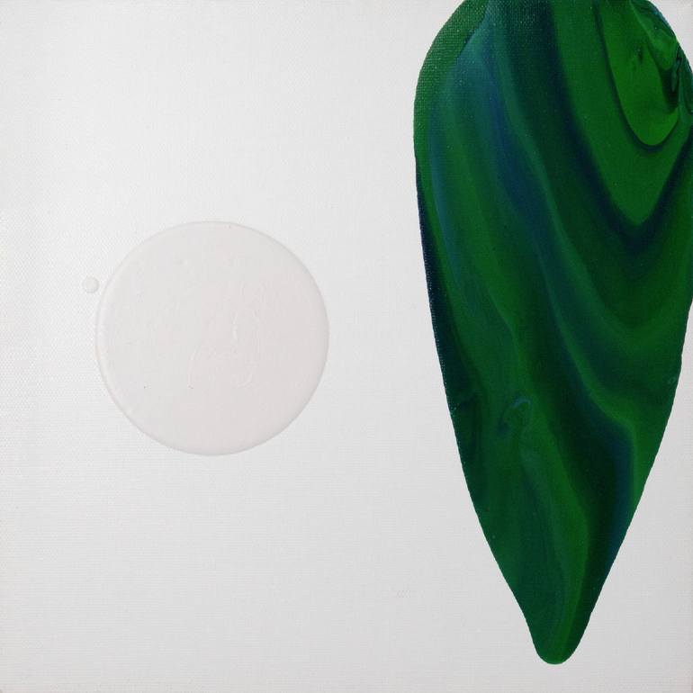 Running (Green, with Gofun) Painting by rands' art | Saatchi Art