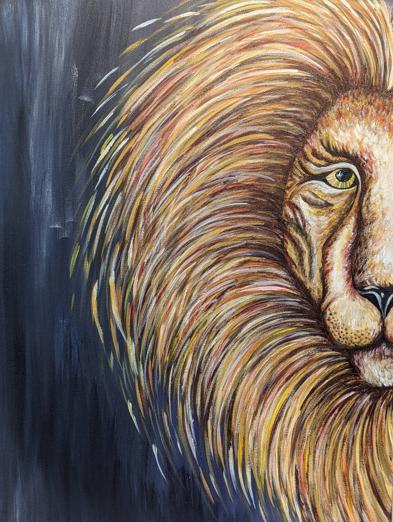 Kings Gaze Painting by Toni Edwards | Saatchi Art