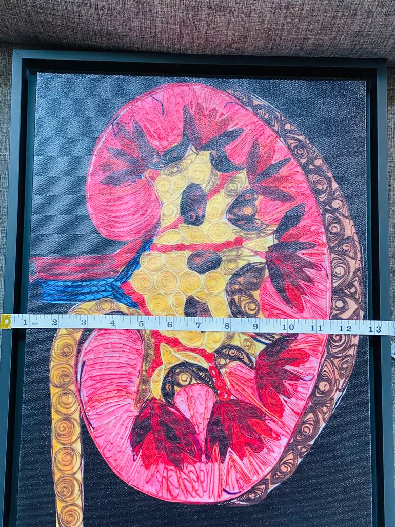Paper quilled Human Kidney art print Painting by Shelina Ishani ...