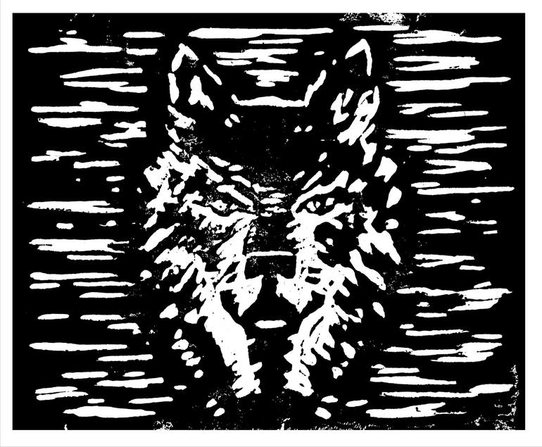 Wolf face - Limited Edition of 7 Printmaking by Andrej Filep | Saatchi Art