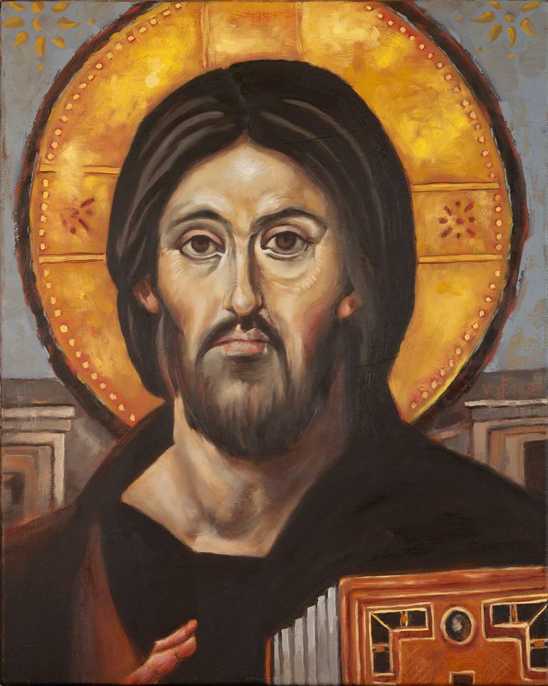 Fully Human - Fully Deity Painting by Valery Filippov | Saatchi Art