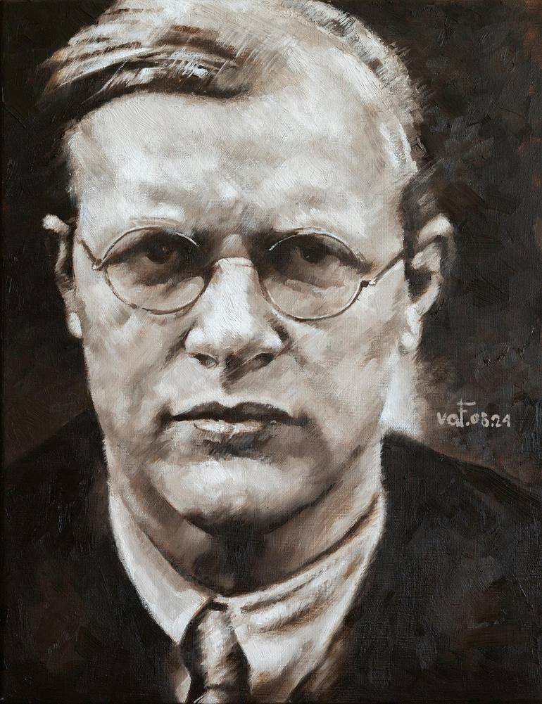 Dietrich Bonhoeffer Painting by Valery Filippov | Saatchi Art Canada