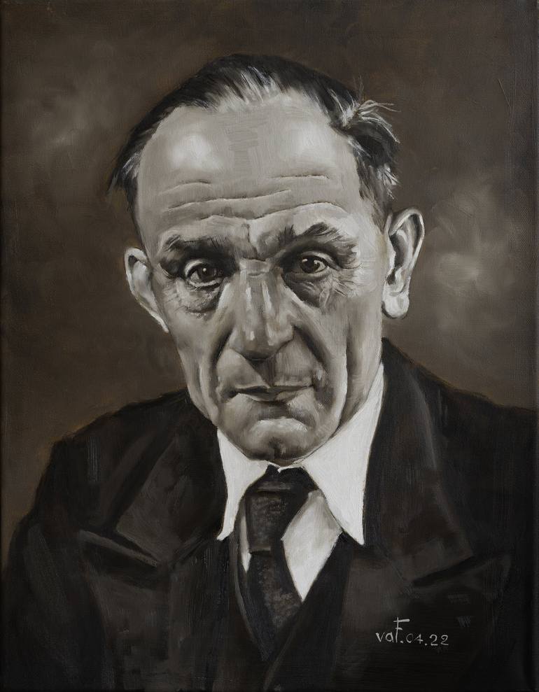 Martin Niemöller Painting by Valery Filippov | Saatchi Art