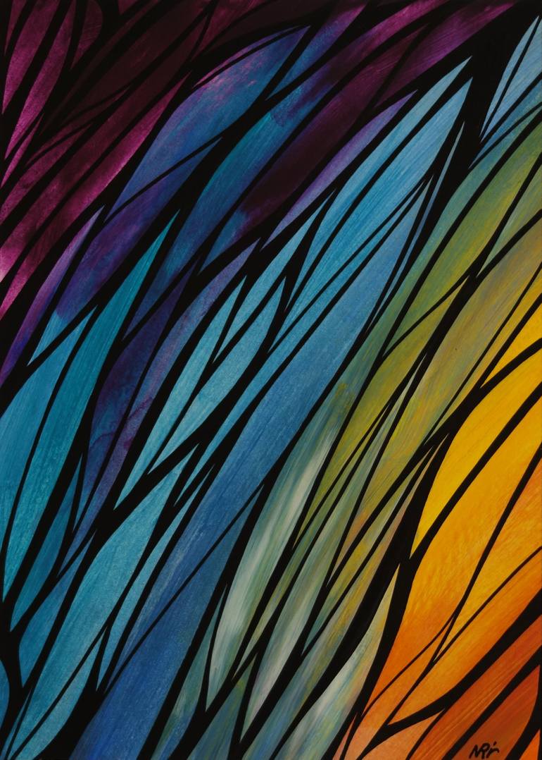 Light Refraction Painting by Nina Réroot | Saatchi Art