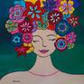 Abundant Woman Painting by Kelly Kearns | Saatchi Art