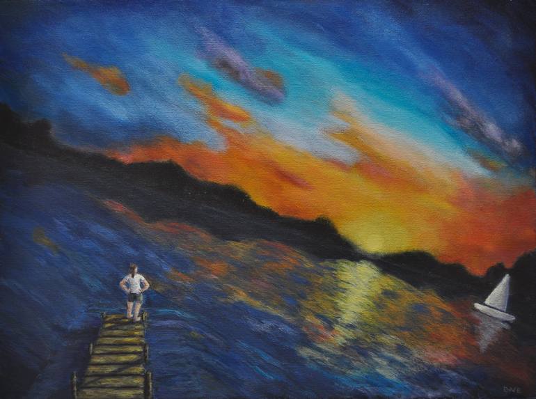 A 2020 Sunset Painting by David Beddow | Saatchi Art