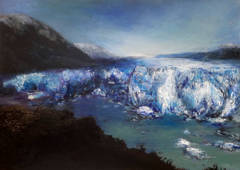 Perito Moreno Painting by Nadia Bedei | Saatchi Art