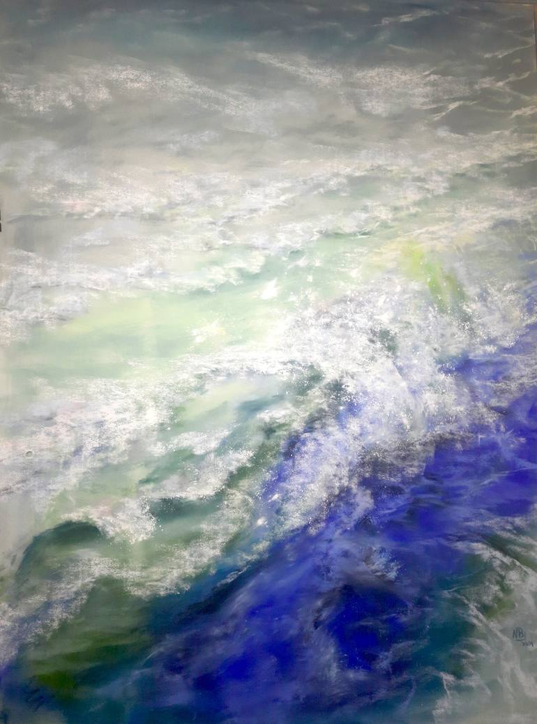 The grace of the wave Painting by Nadia Bedei | Saatchi Art