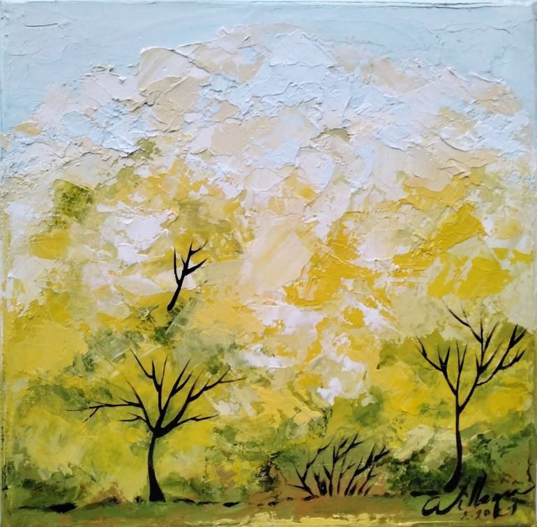 Little forest II Painting by Carolina Villagra-Roth | Saatchi Art
