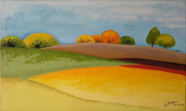 Beyong the horizon Painting by Carolina Villagra-Roth | Saatchi Art