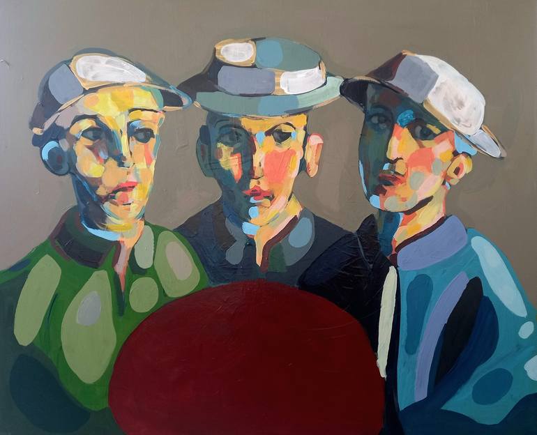 The Conspiracy. Painting by Ori More | Saatchi Art