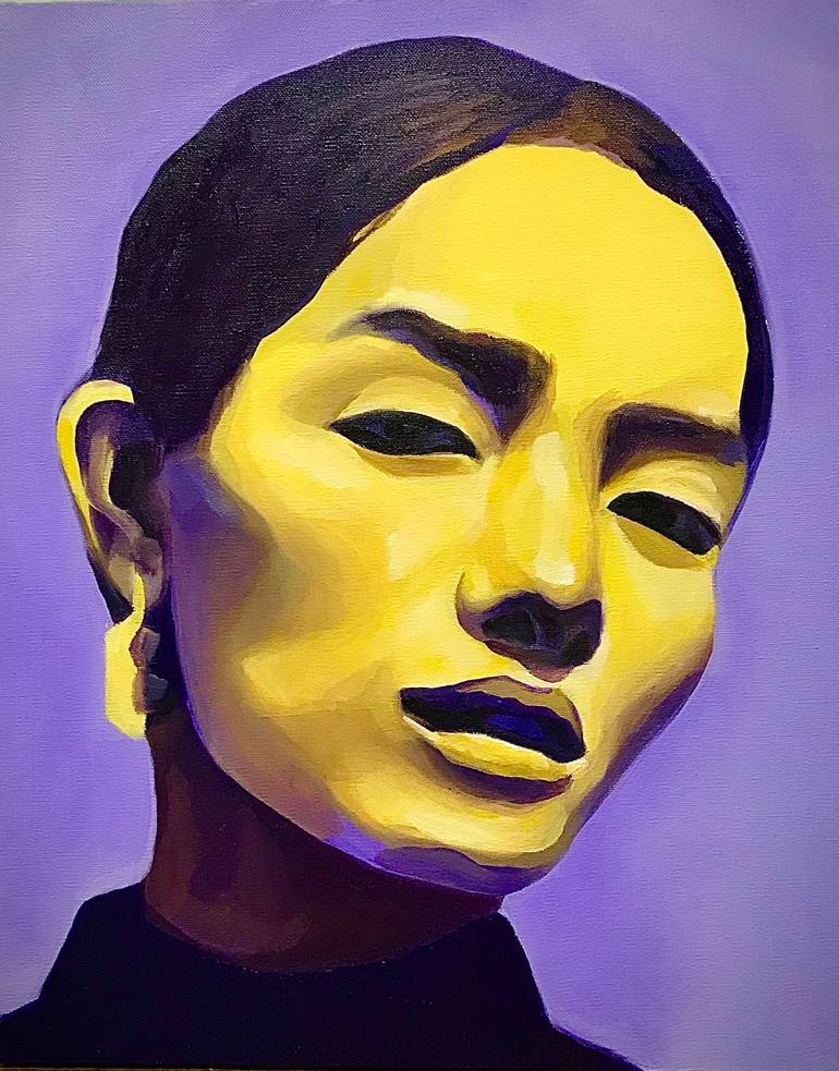 “Yellow and Purple” Painting by Quincey Turner | Saatchi Art