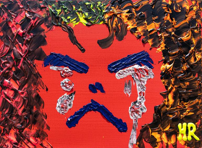 The Angry Child (An Energy Painting) Painting by Hyera Lee | Saatchi Art