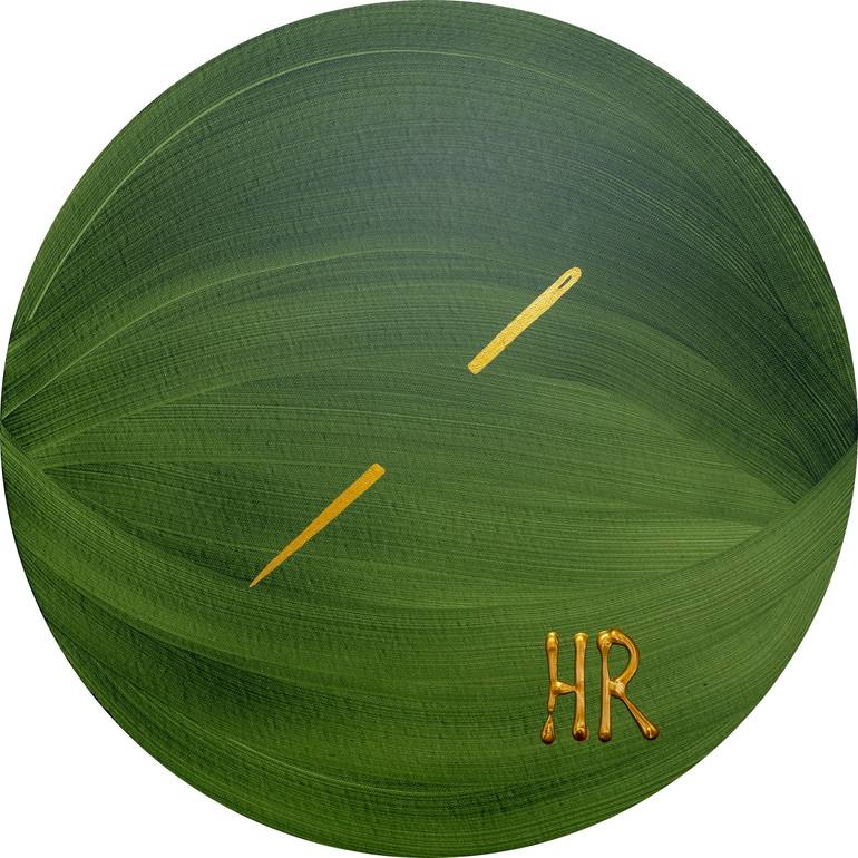 The Golden Needle Painting by Hyera Lee | Saatchi Art