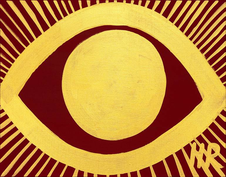 The Golden Eye Painting by Hyera Lee | Saatchi Art