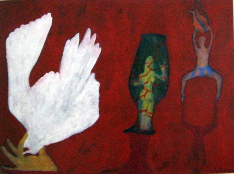 Dramatic symbol Painting by Jens Frey | Saatchi Art