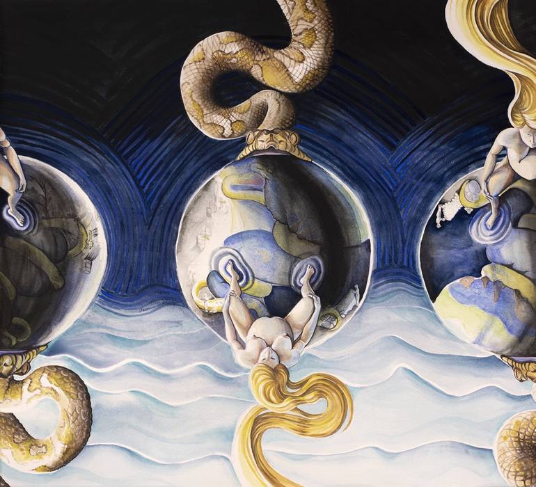 The Shield and Spear Paradox Painting by Jasmine Oshea | Saatchi Art