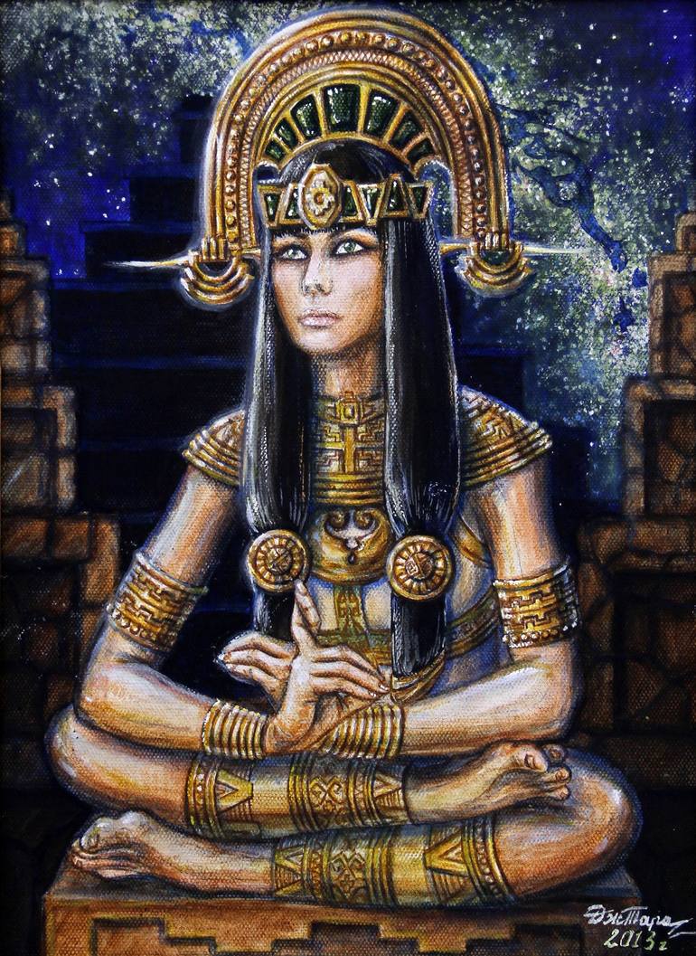 Pachamama Painting by Evgenia Tarasova | Saatchi Art