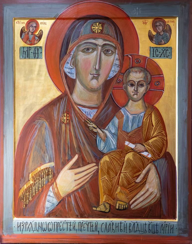 Mother of God, Odigitria Painting by Alexey Trunin | Saatchi Art
