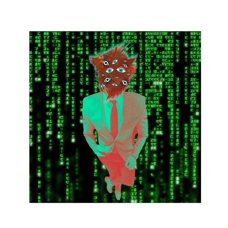 Big data devil. Info bubble series Mixed Media by Valia Paella ...