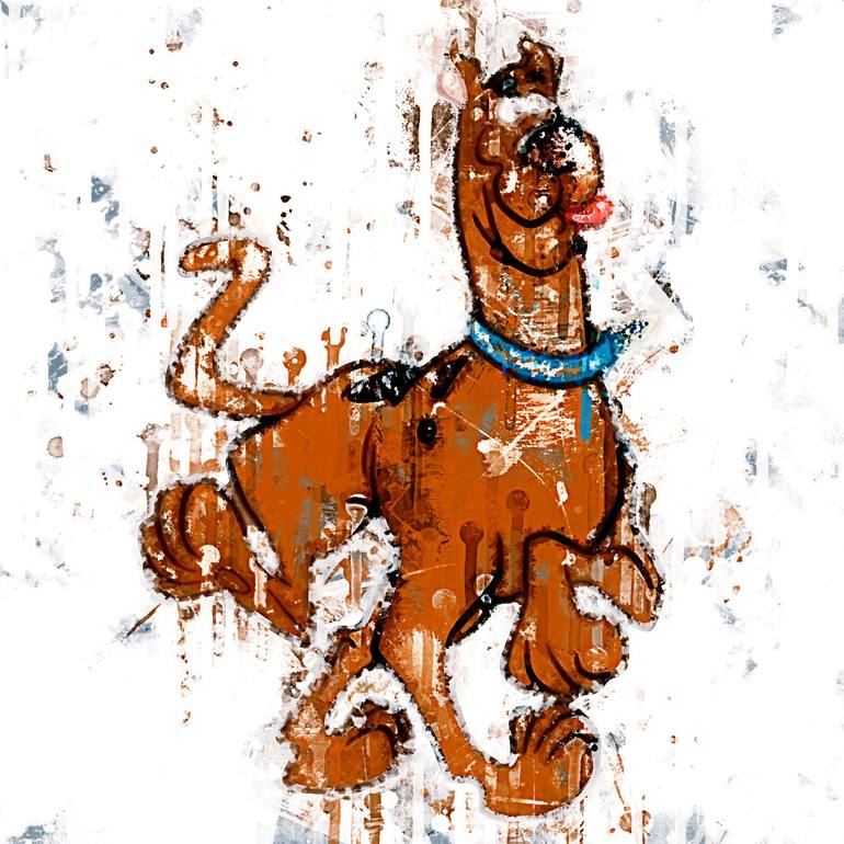 Cartoon Scooby Doo Walking character painting watercolor animation ...