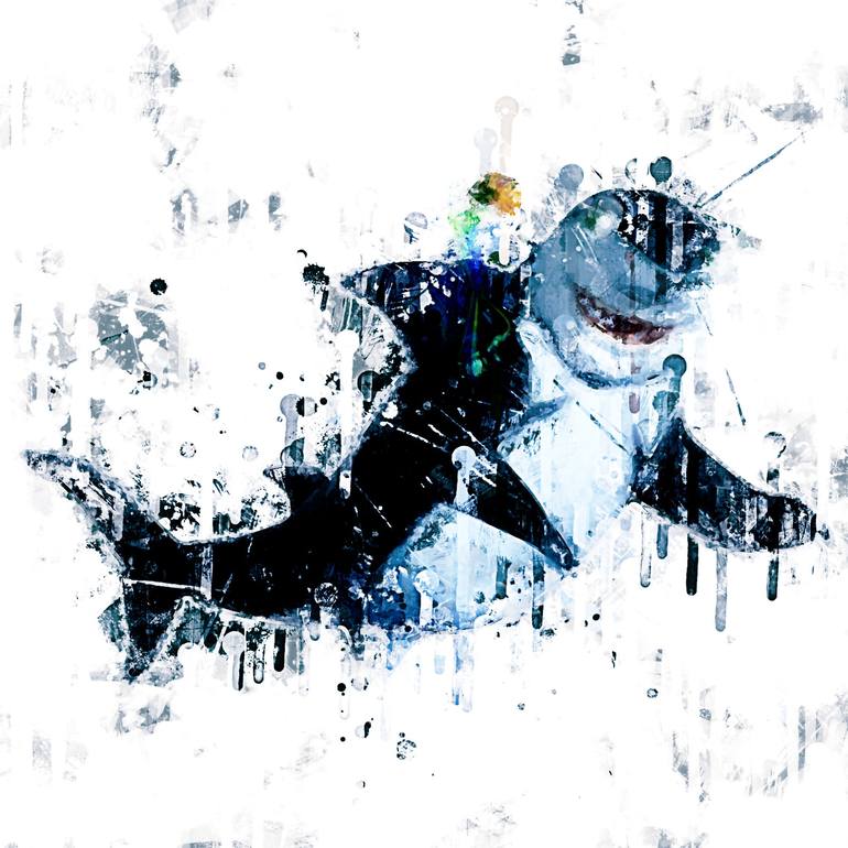 Cartoon Shark Tale Lenny and Oscar character painting watercolor ...