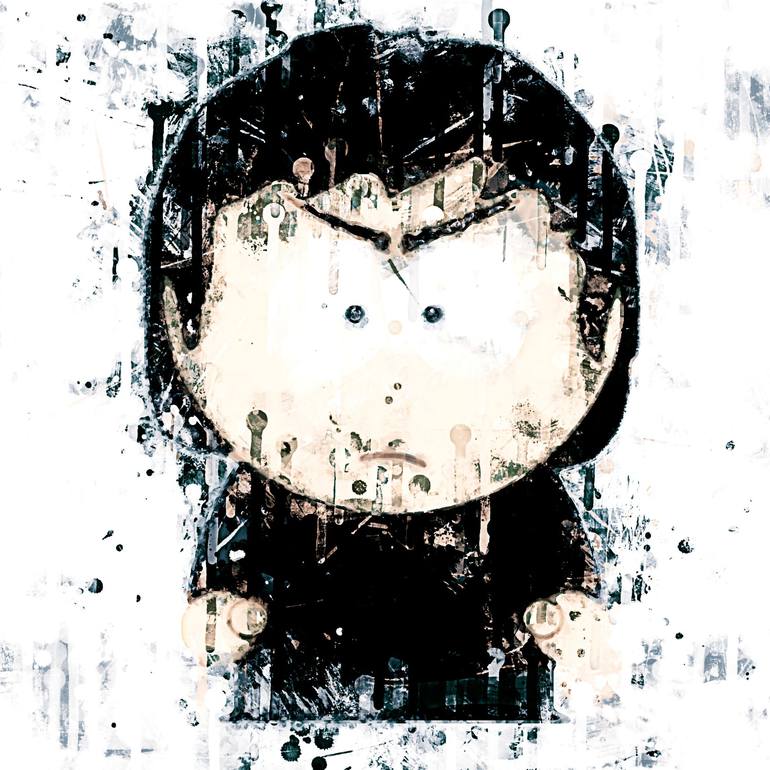 Cartoon South Park Damien Thorn character painting watercolor animation ...