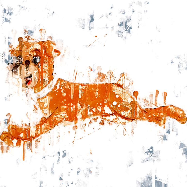 Cartoon Sparky the Dog Running character painting watercolor animation ...