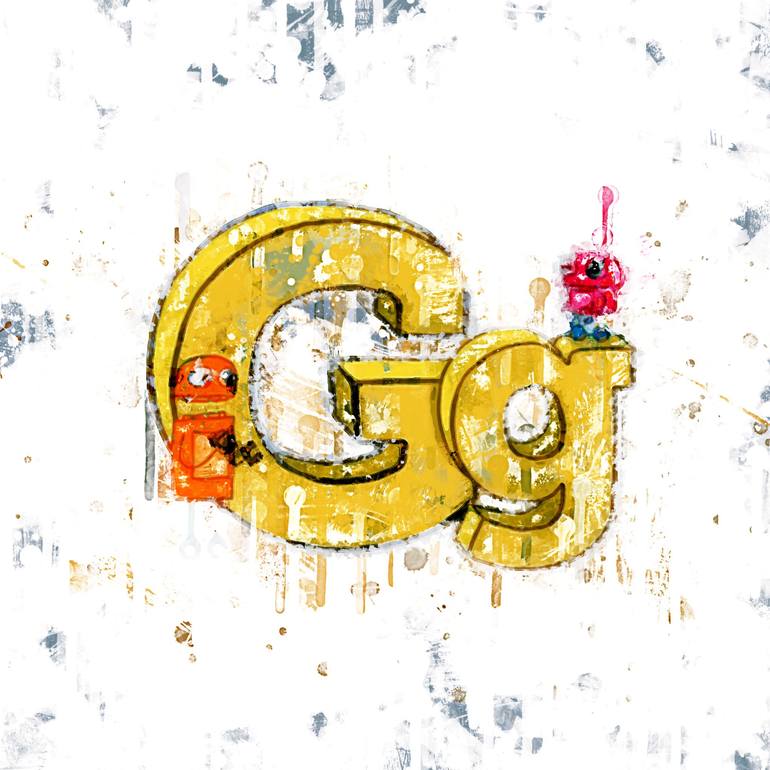 Cartoon StoryBots Letter G character painting watercolor animation ...