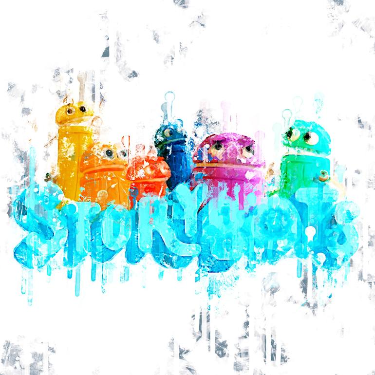 Cartoon StoryBots Logo With Characters character painting watercolor ...