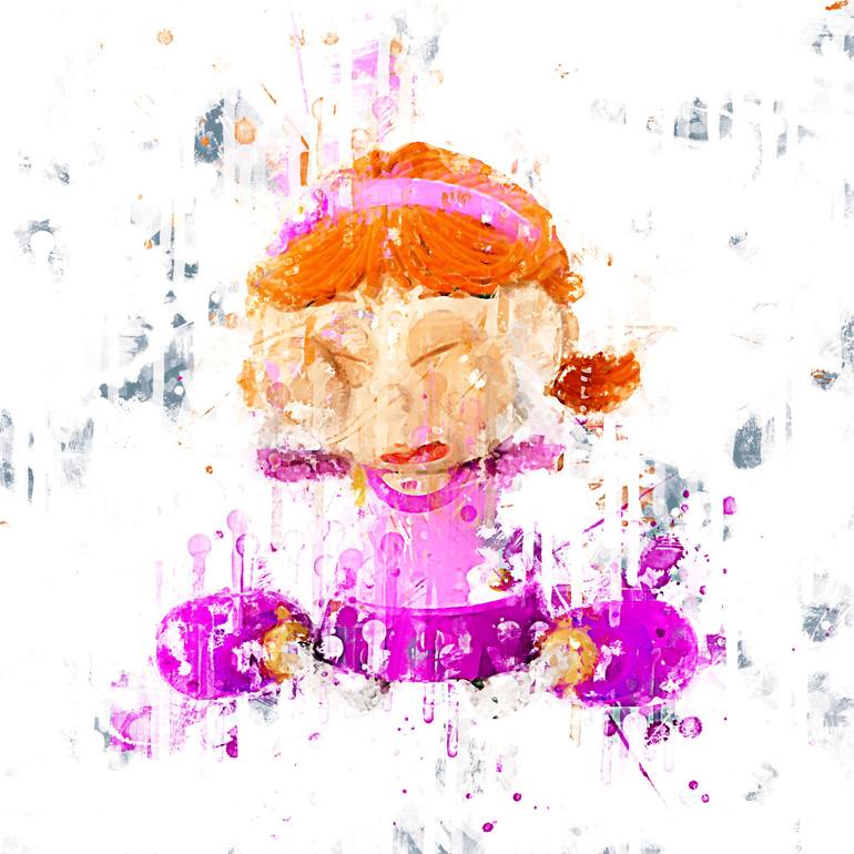 Cartoon Tallulah Crying character painting watercolor animation ...