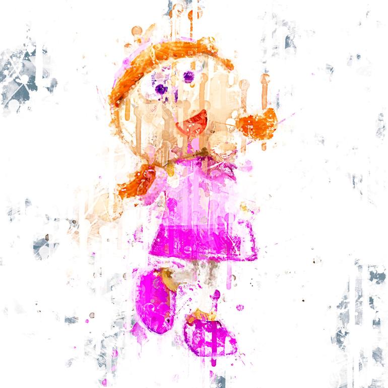 Cartoon Tallulah Happy character painting watercolor animation Painting ...