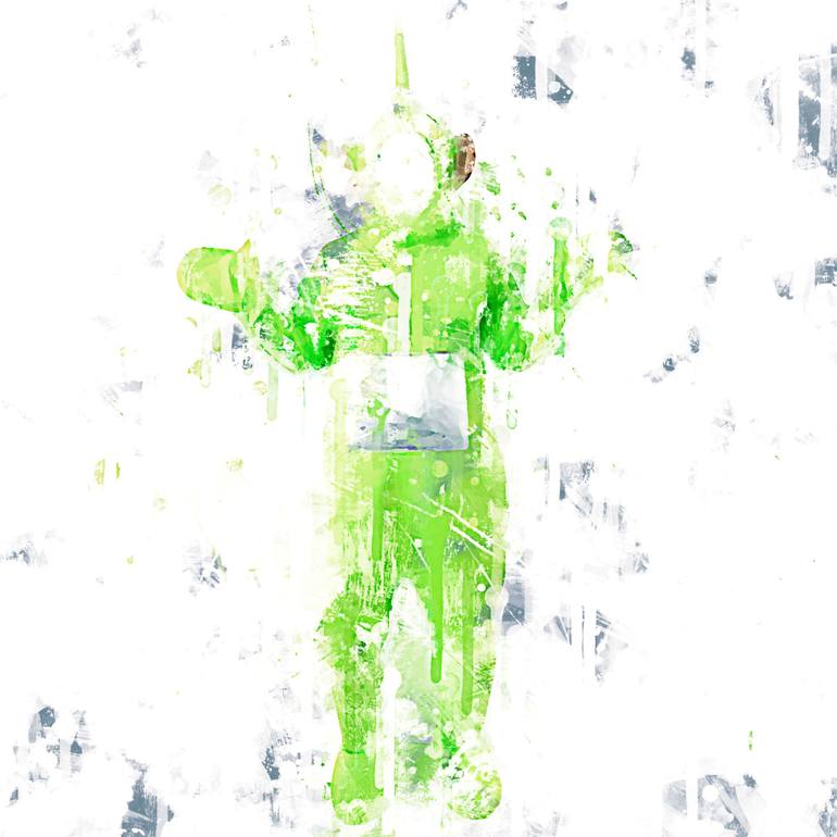 Cartoon Teletubbies Dipsy Costume Adult character painting watercolor ...