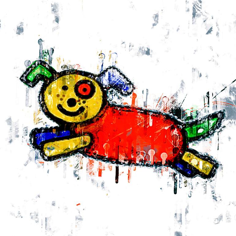 Cartoon ToddWorld Benny Jumping character painting watercolor animation ...