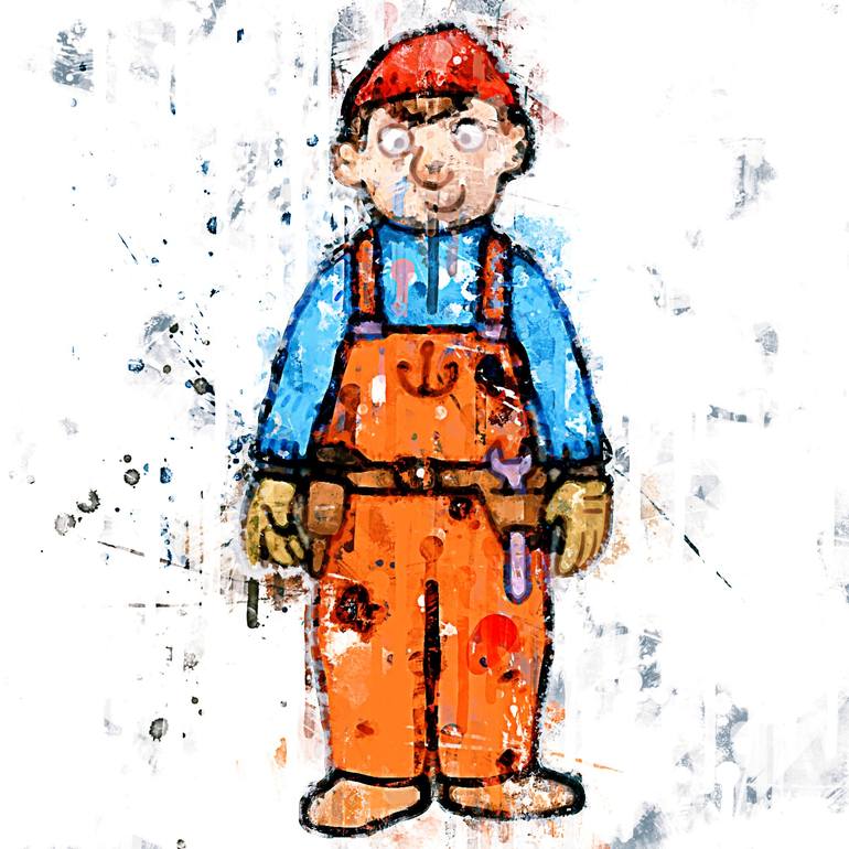 Cartoon Toot Character Ken Toyn character painting watercolor animation ...