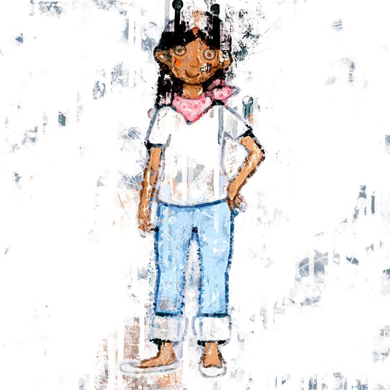 Cartoon Toot Character Neela character painting watercolor animation ...