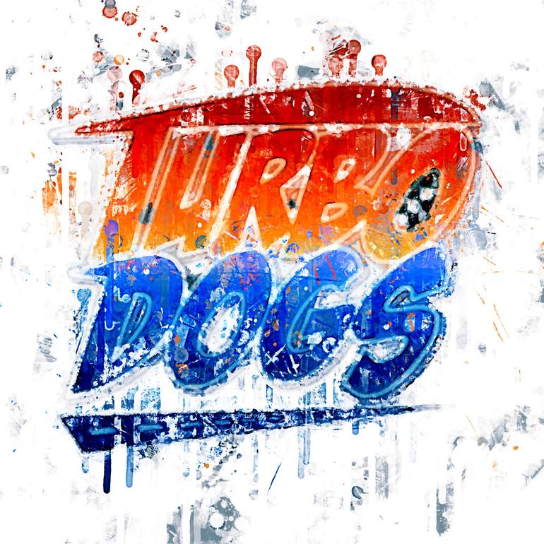 Cartoon Turbo Dogs character painting watercolor animation Painting by ...