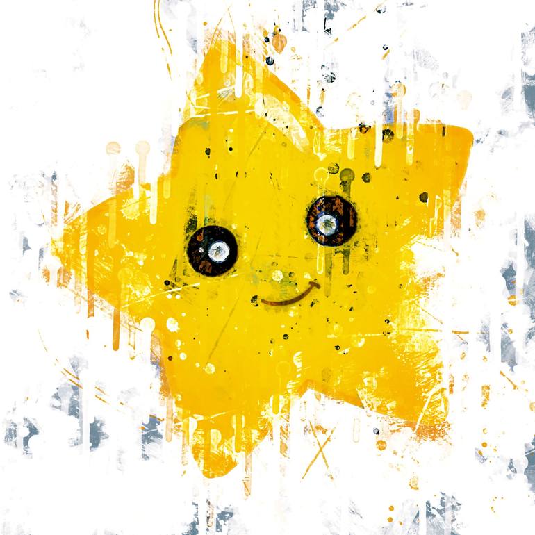 Cartoon Twinkle Little Star character painting watercolor animation ...