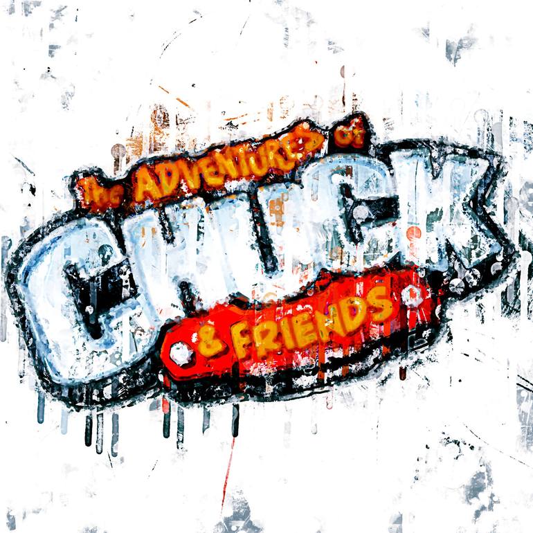 Cartoon The Adventures Of Chuck Friends Logo character painting ...