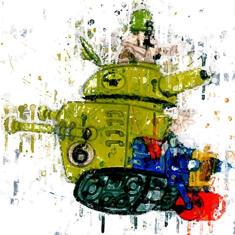Cartoon The Army Surplus Special character painting watercolor ...